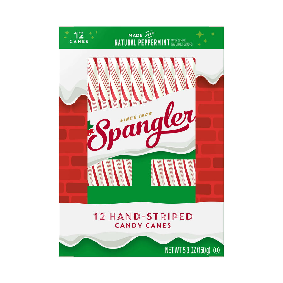 Spangler Candy Canes- 144 Count Red & White Stripe Bulk Case
